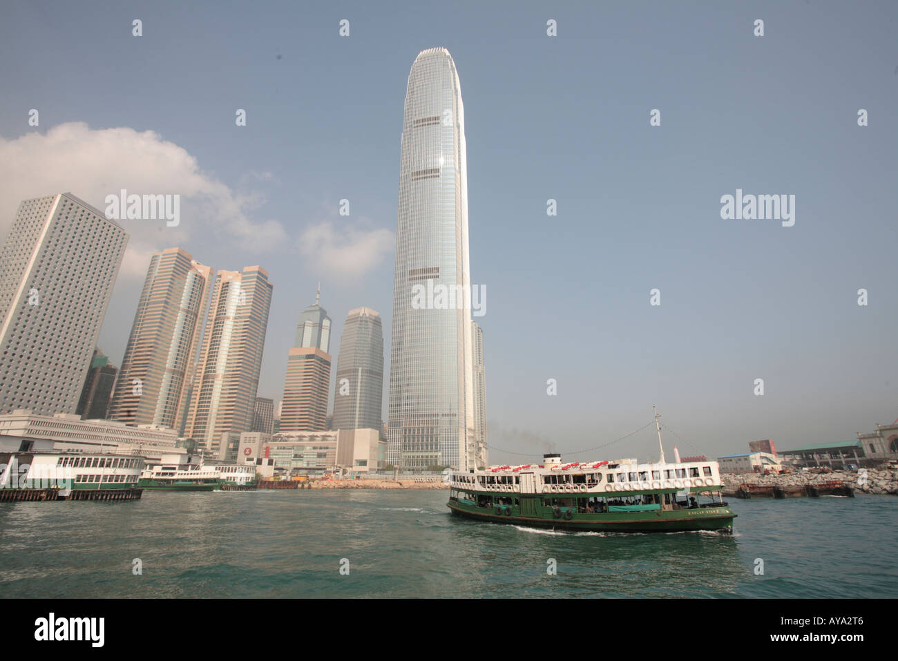 Asia Peoples Republic of China Hong Kong Star Ferry sailing through ...