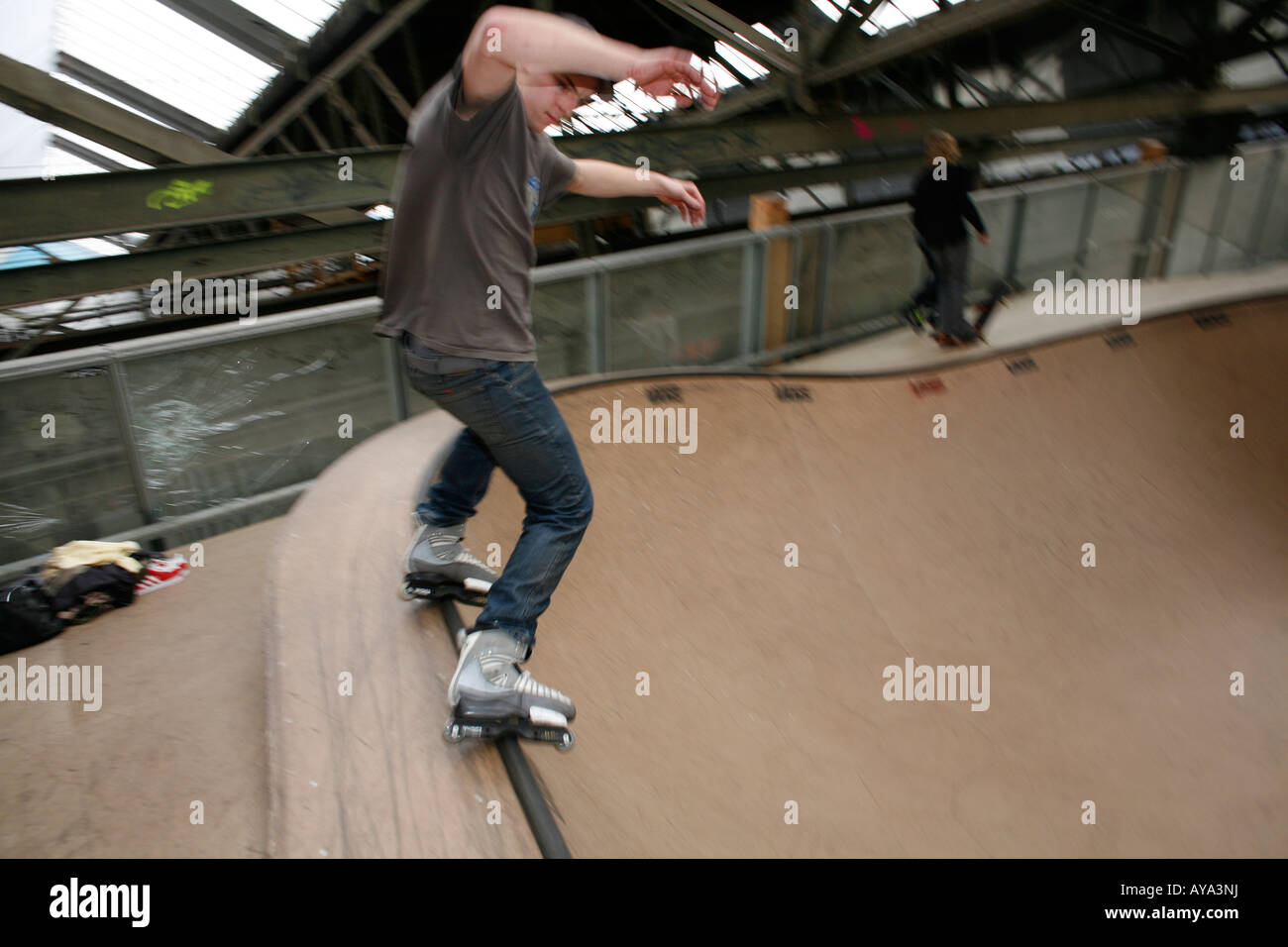 There is an indoor scating ramp in Amsterdam It is built in a former ...