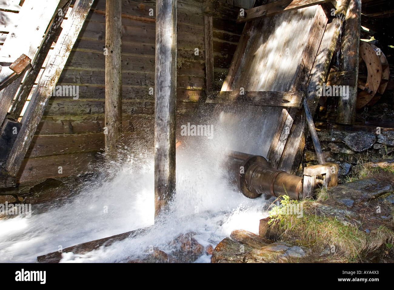 Historic water sawmill, Innervillgraten, Austria Stock Photo - Alamy