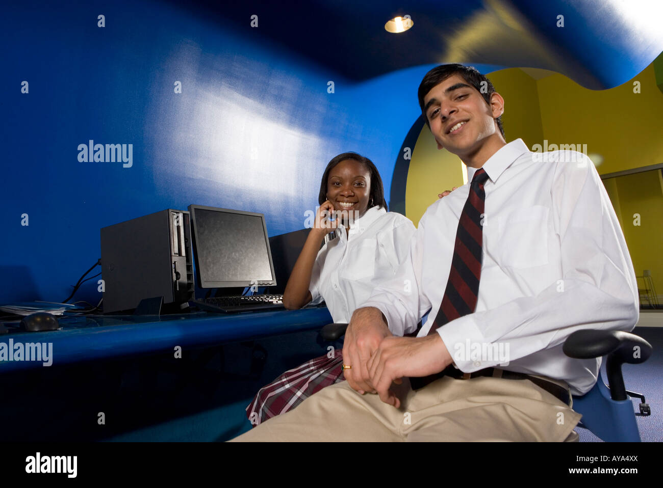 African pupils wearing uniforms hi-res stock photography and images - Alamy