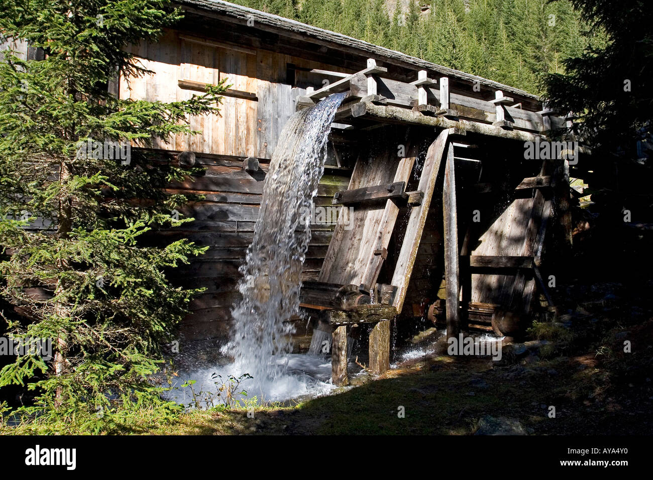 Historic water sawmill, Innervillgraten, Austria Stock Photo - Alamy
