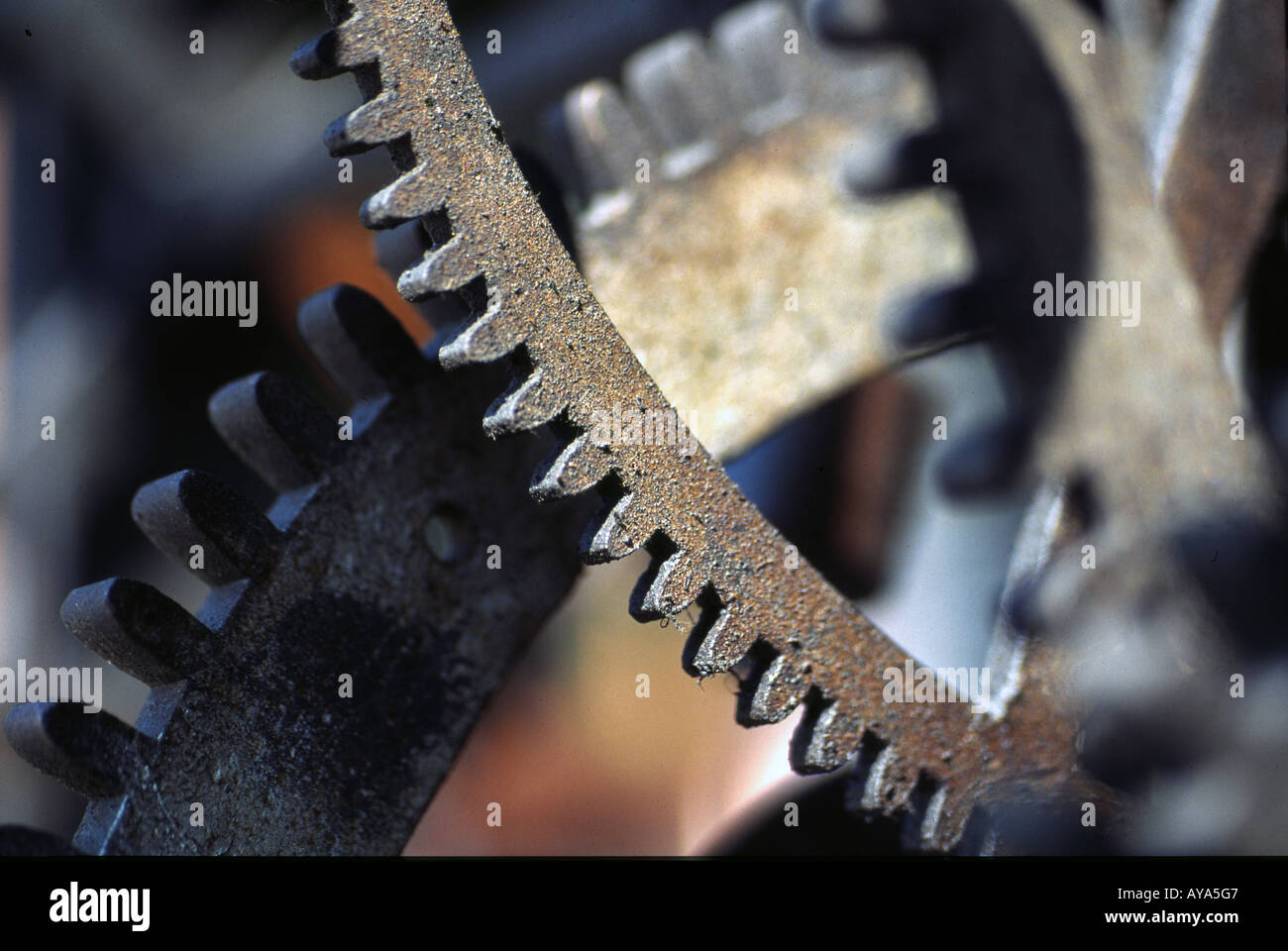 Old clock mechanism Stock Photo - Alamy