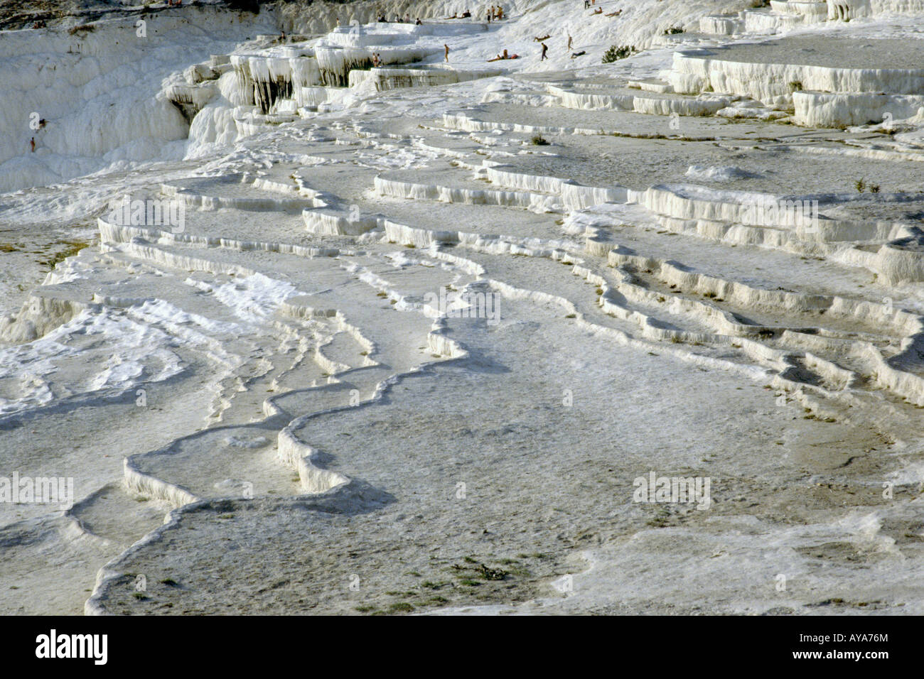 Calcium formations at Pamukkale, Turkey Stock Photo - Alamy