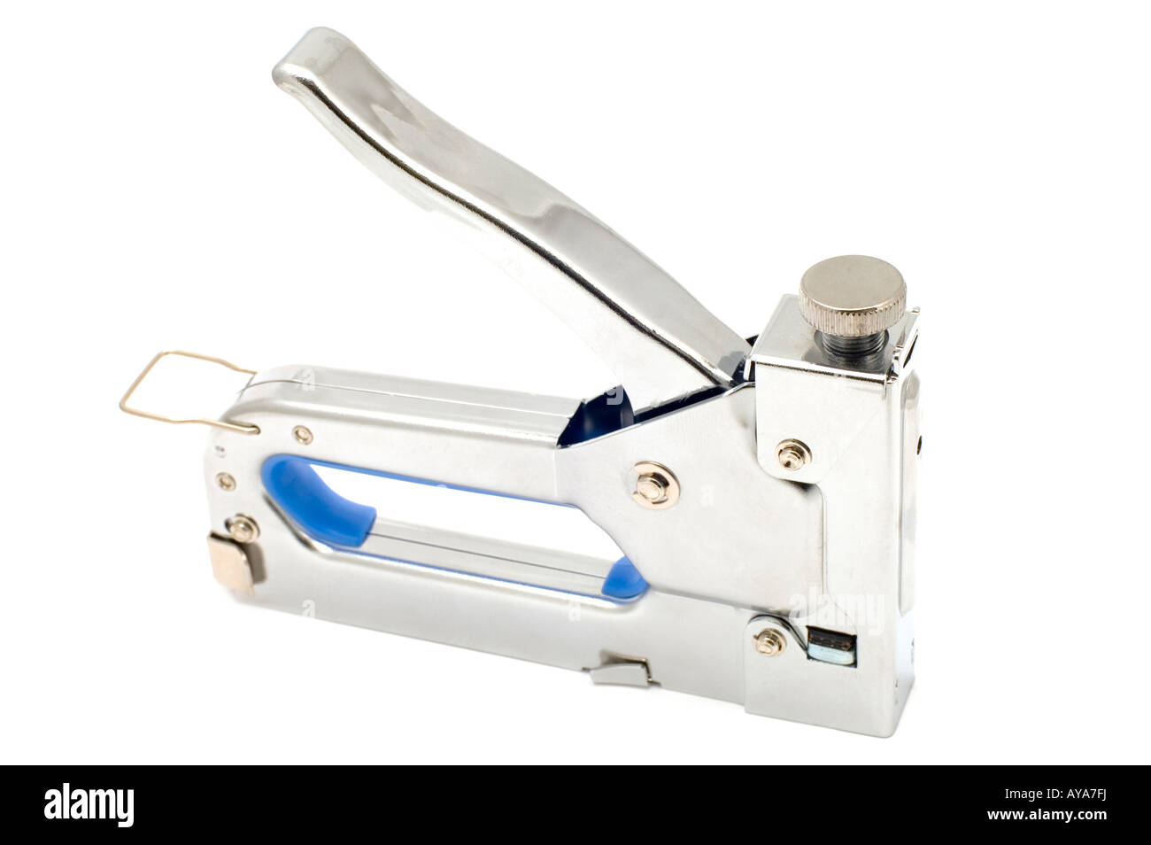 object on white tool furniture stapler Stock Photo - Alamy