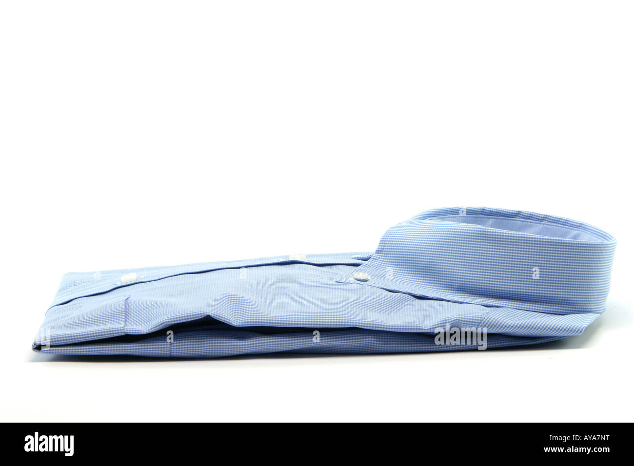 blue shirt isolated on white background with copy space fashion and ...