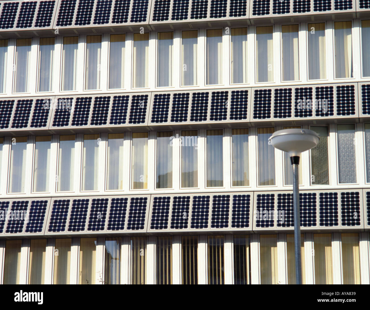 Solar panels on the Solar panels on the