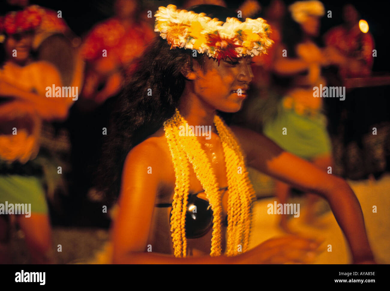 Dancers Raratonga Cook Islands Stock Photo - Alamy