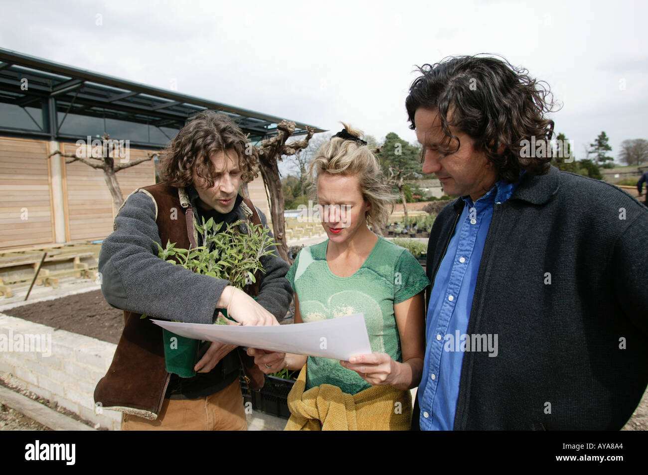 Celebrity gardener Dan Pearson working on the new walled garden at ...