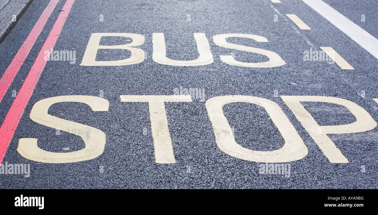 Sign signage painted double red lines hi-res stock photography and ...