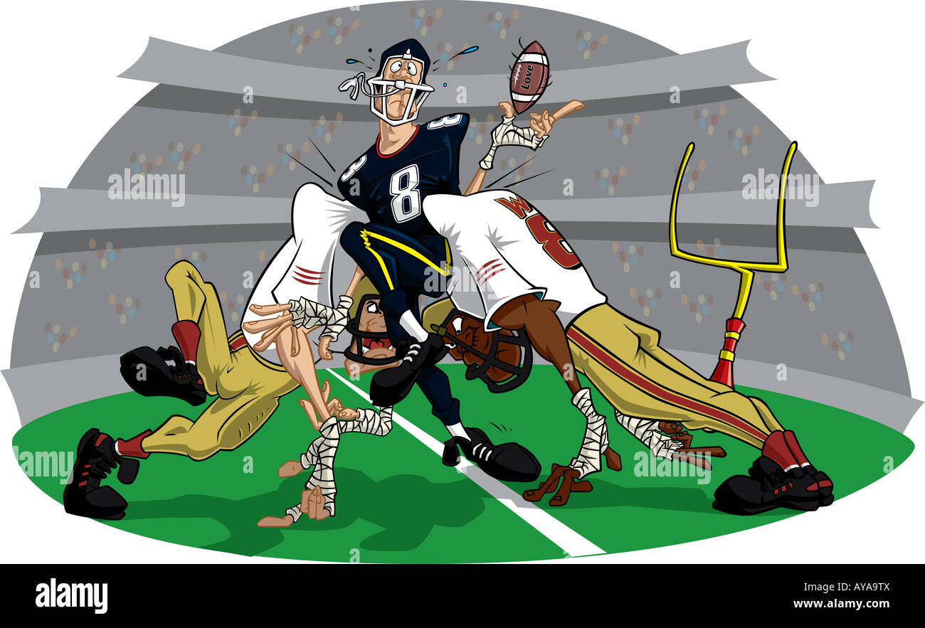 Quarterback rush hi-res stock photography and images - Alamy