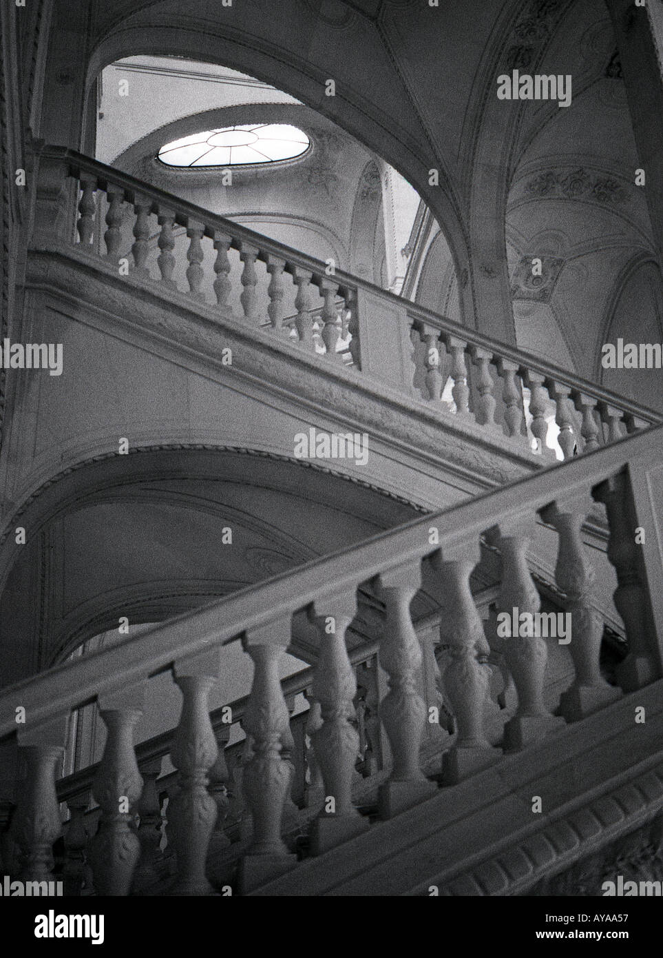 Stairs in the Louvre Stock Photo - Alamy