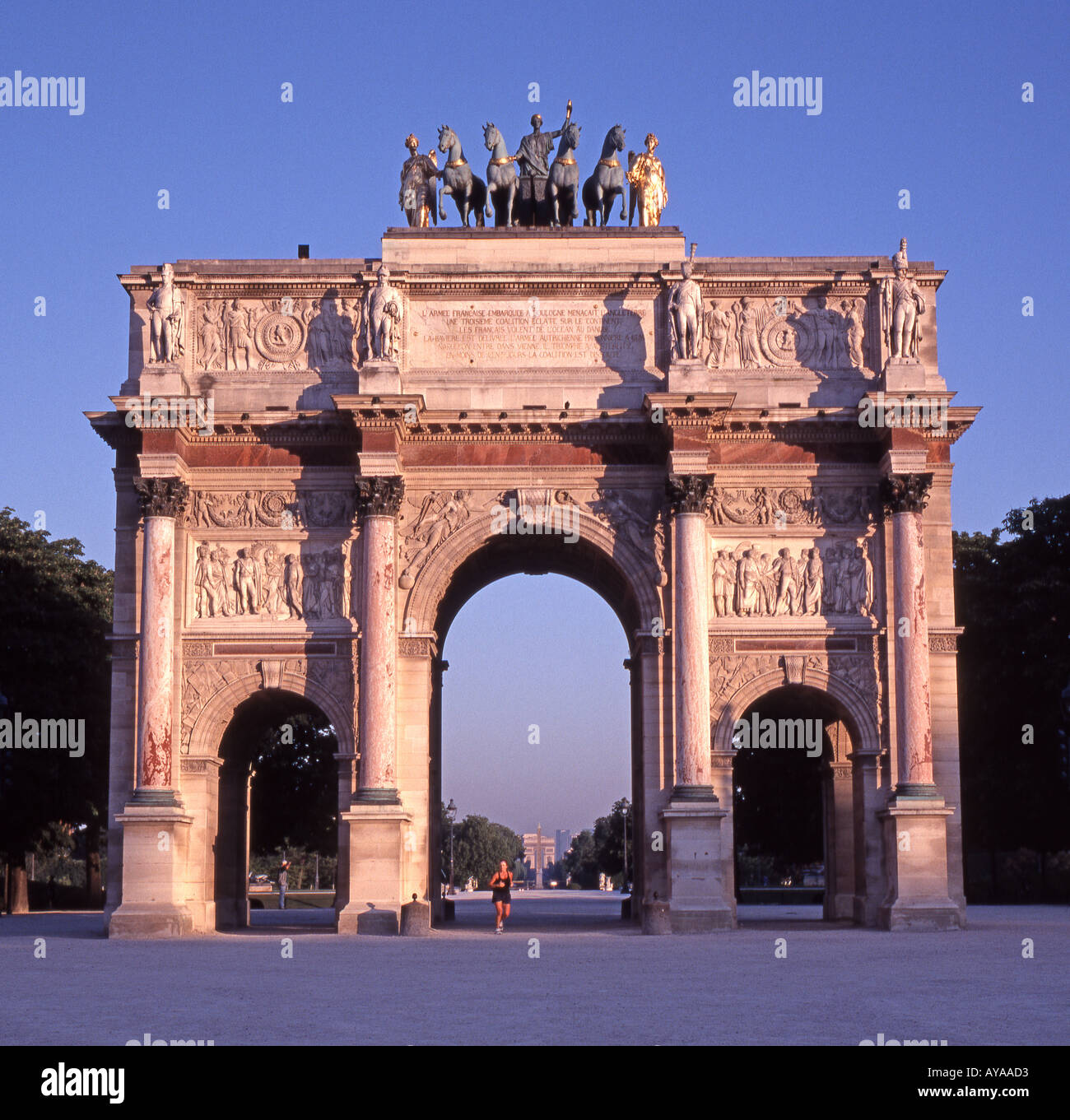 Arch in Paris Stock Photo - Alamy