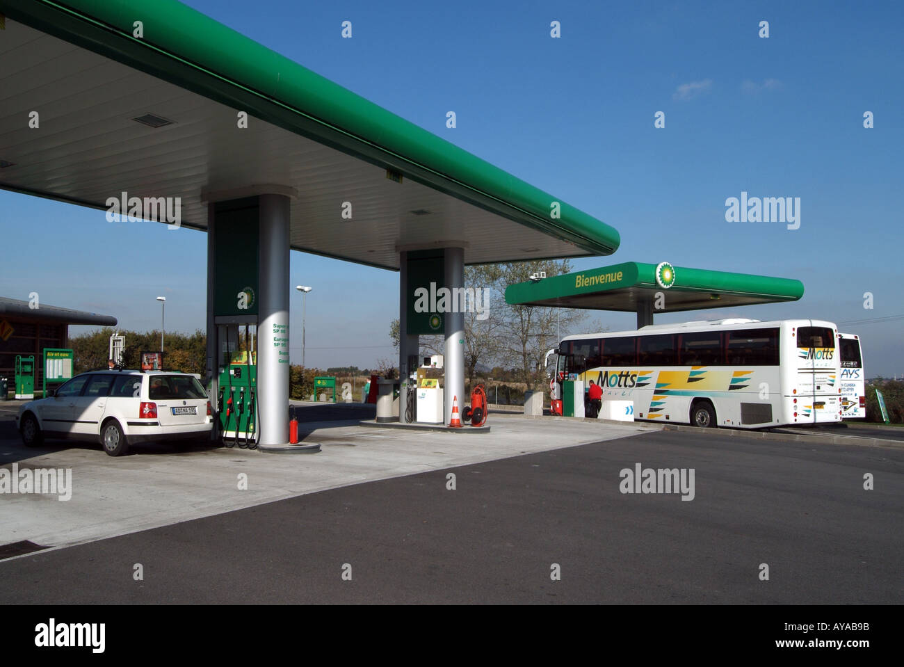 French motorway service station between Paris and Calais Stock Photo ...