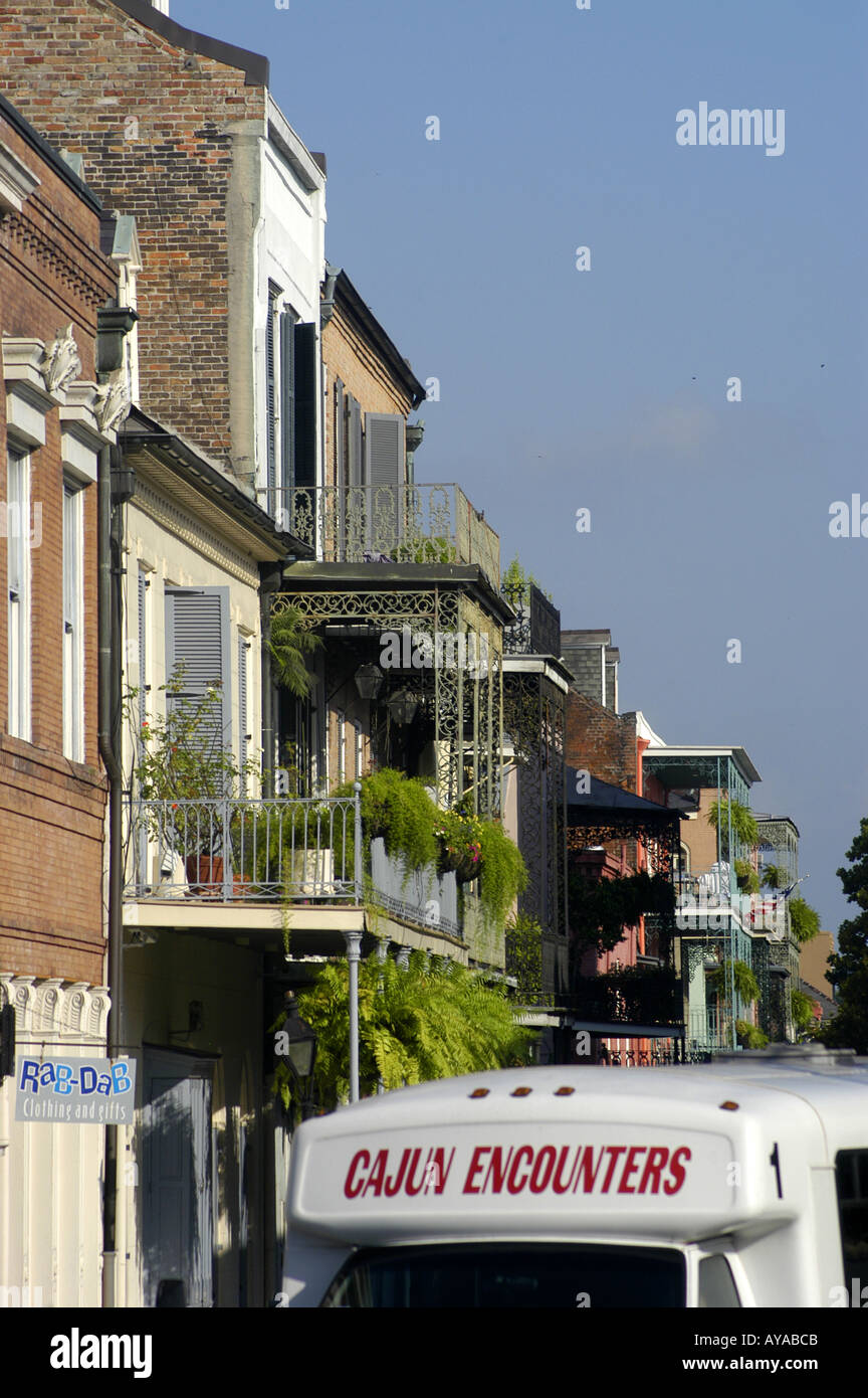 New Orleans LA Louisiana French Quarter buildings Stock Photo - Alamy