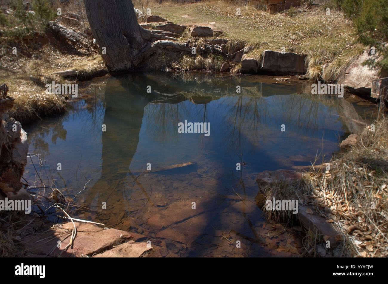 Quarai Ruins Pool Stock Photo - Alamy