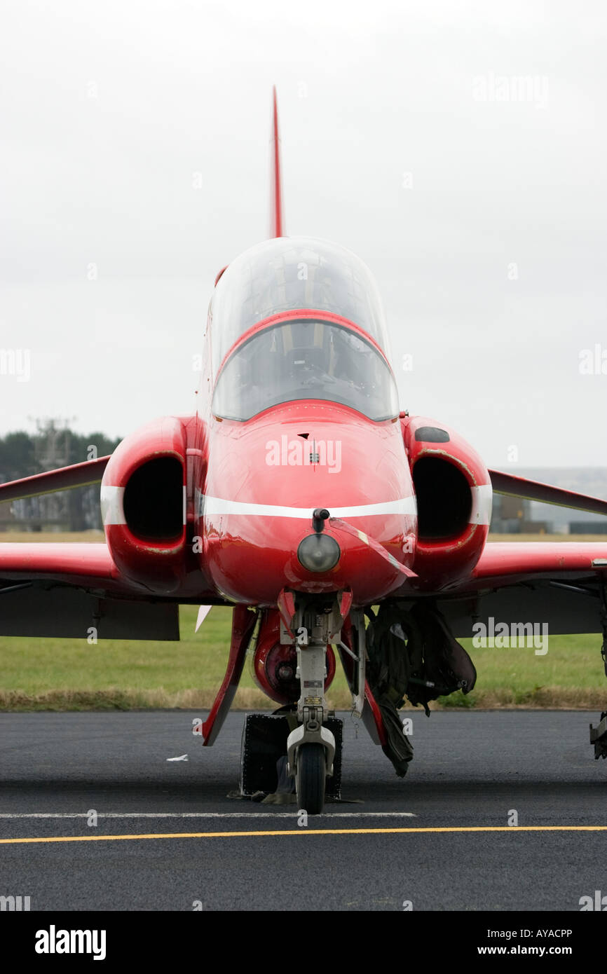 RAF Red Arrows BAE Hawk aircraft Stock Photo - Alamy
