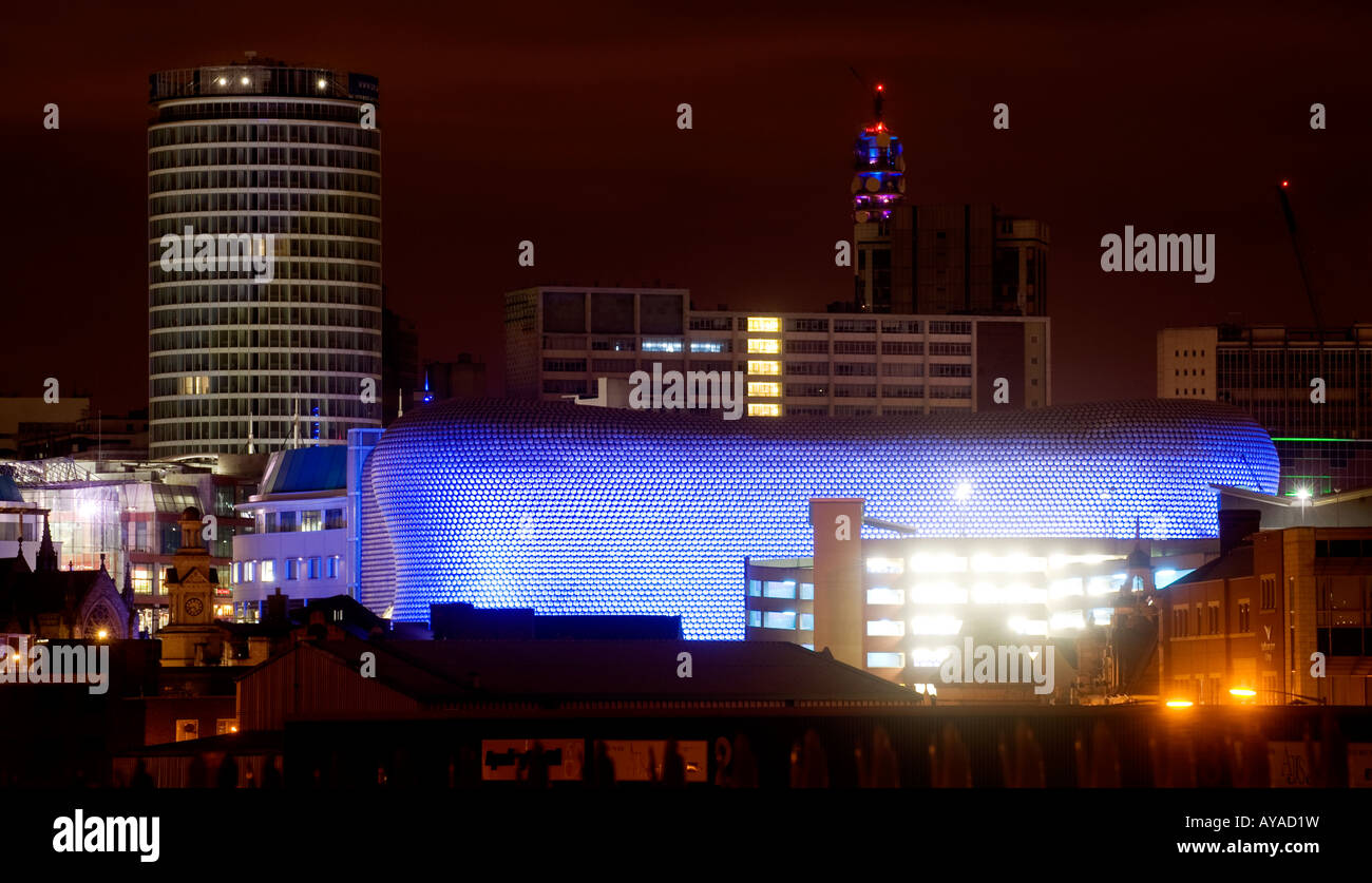 Birmingham skyline night hi-res stock photography and images - Alamy