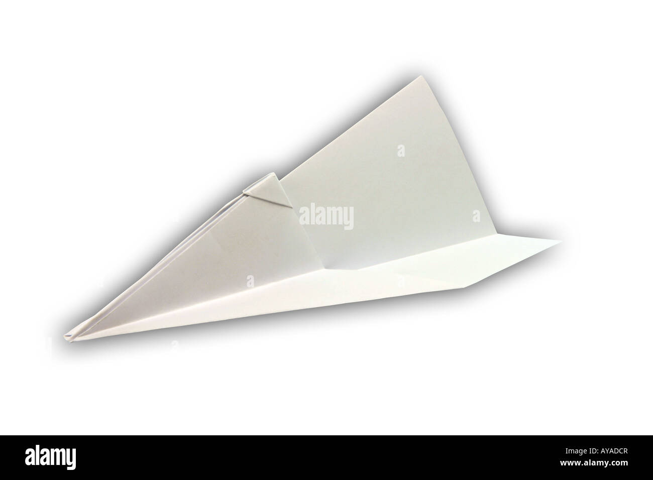 paper airplane figure isolated on white background with clipping path ...