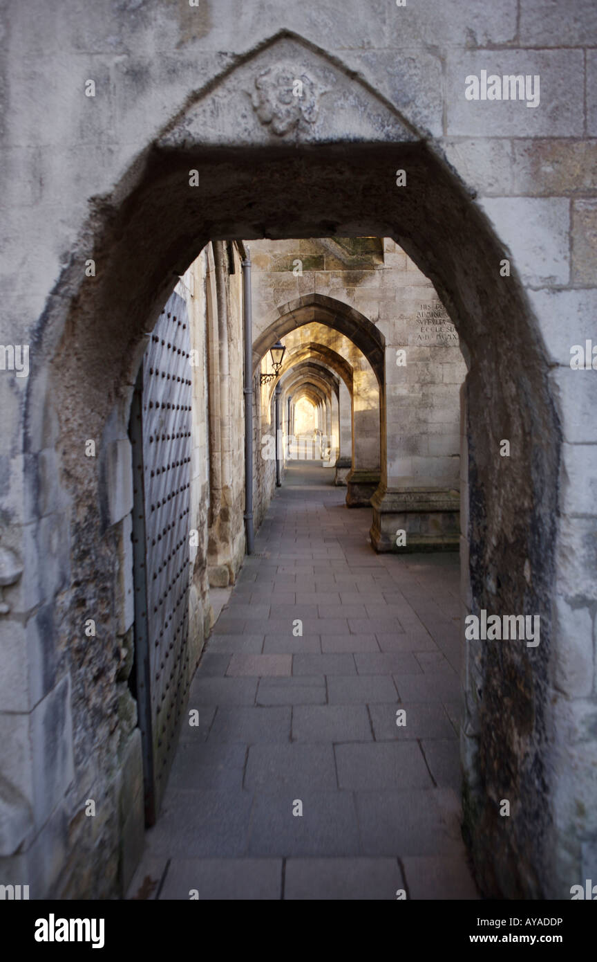 Medieval corridor arches hi-res stock photography and images - Alamy