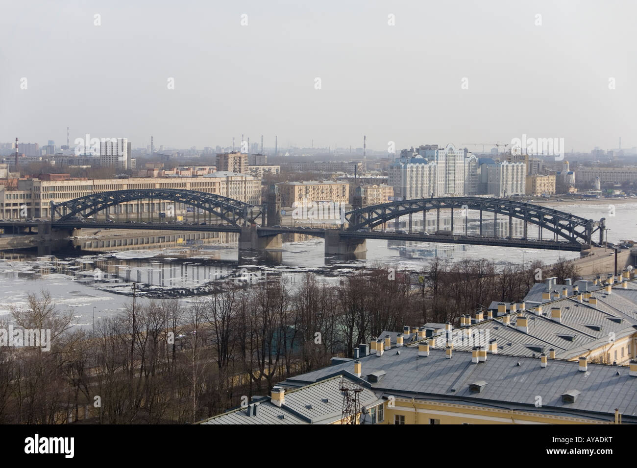 Top view russian bridge hi-res stock photography and images - Alamy