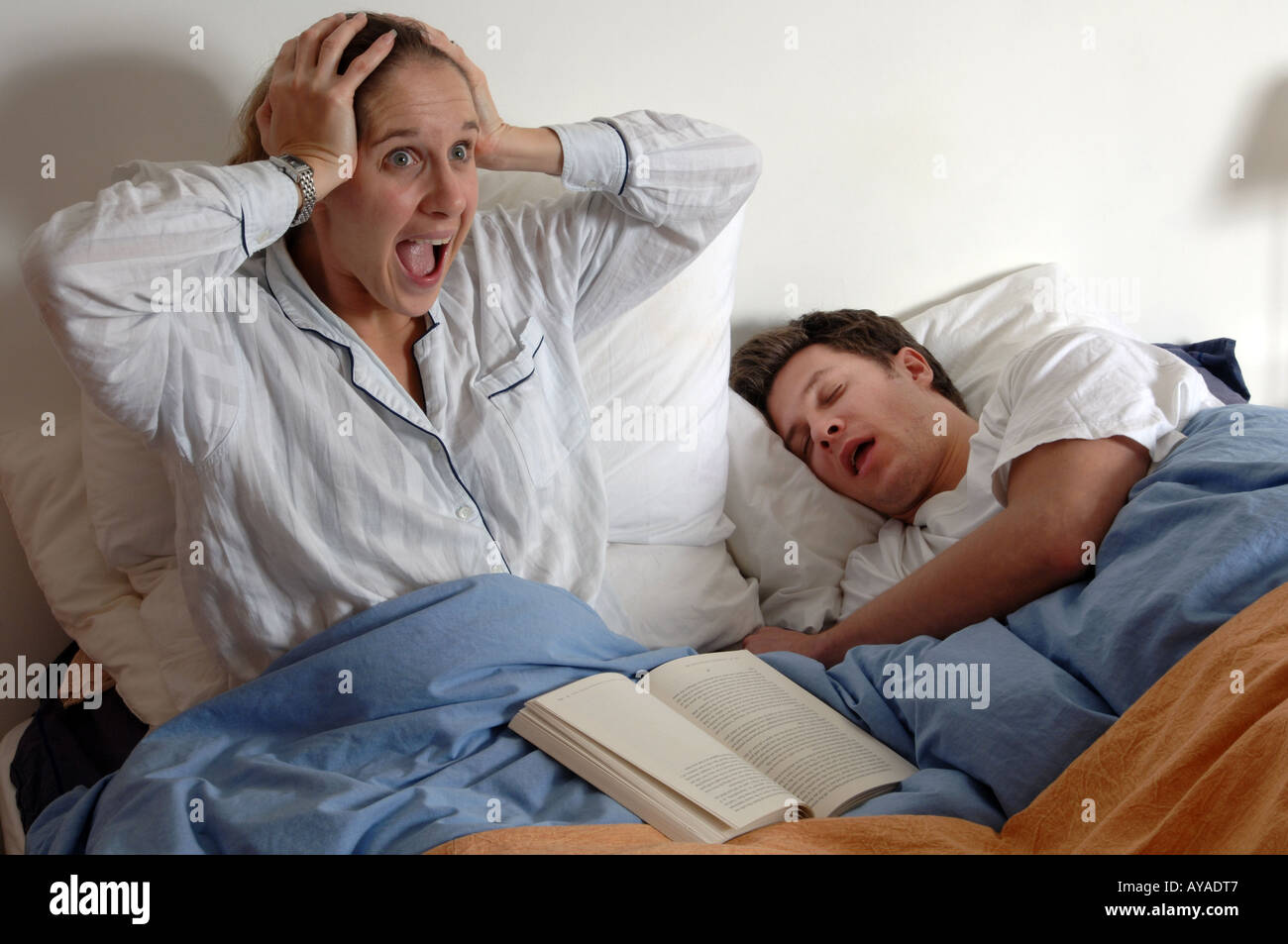 Man screaming hands over ears hi-res stock photography and images - Alamy