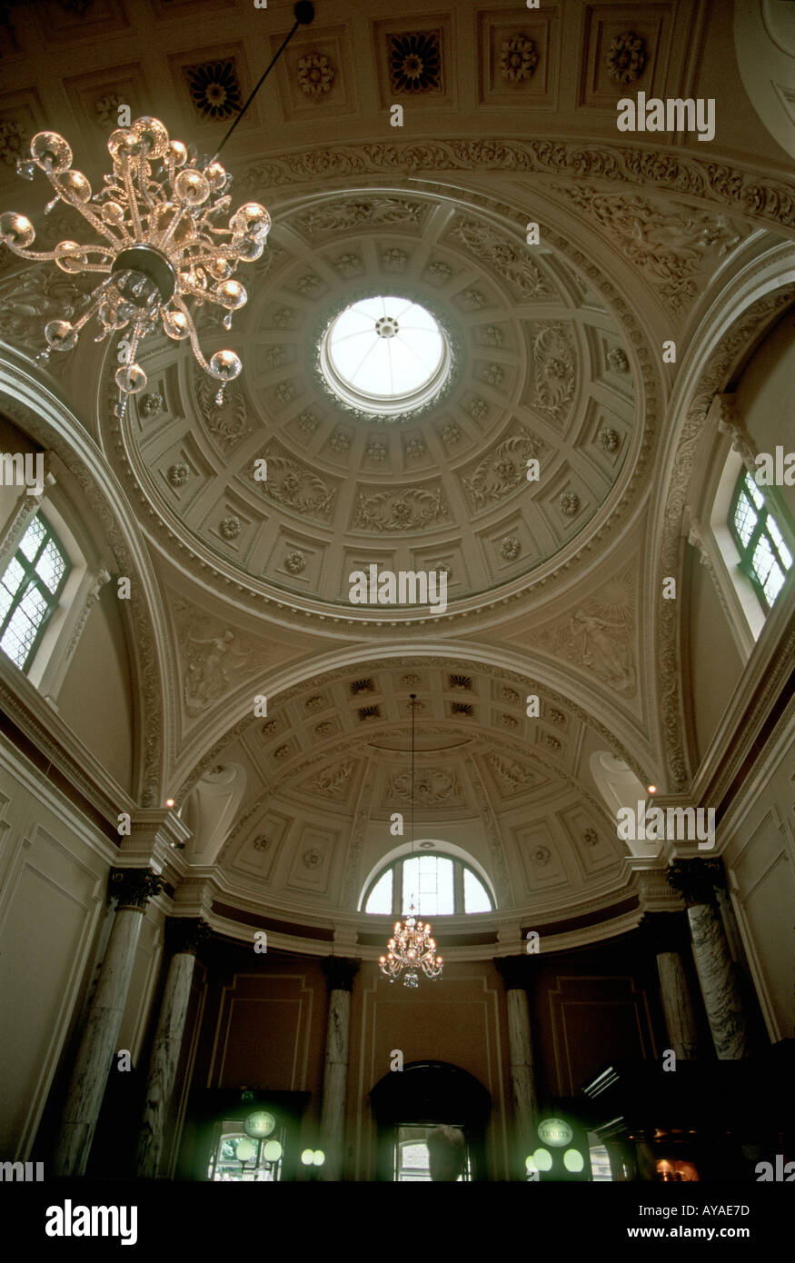 Domed room next to Roman Bath ticket booth Bath England Stock Photo - Alamy