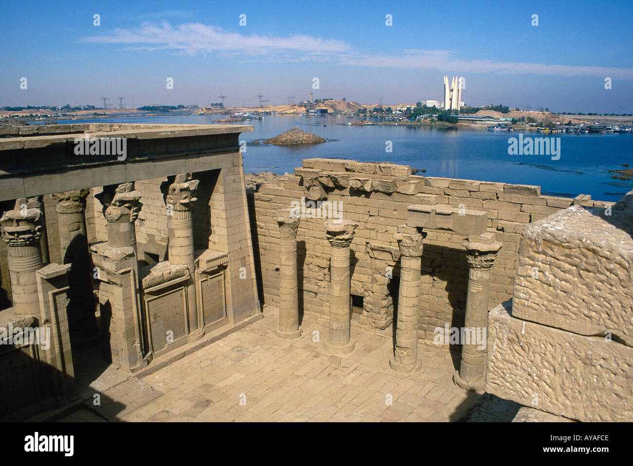 KALABSHA TEMPLE LAKE NASSER EGYPT Africa Egypt Aswan Stock Photo - Alamy
