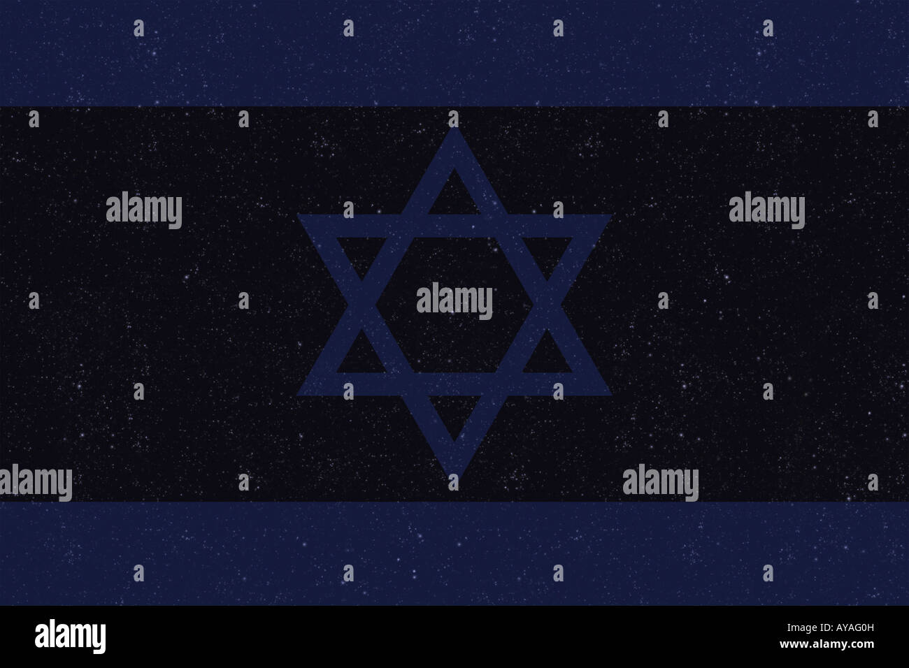 Israeli flag in the stars Stock Photo - Alamy