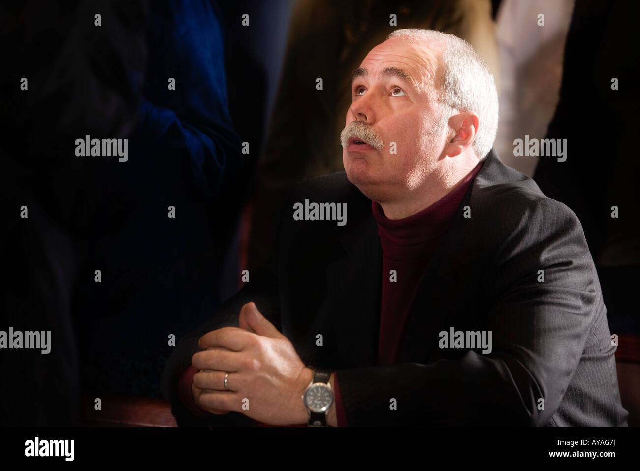 A man praying Stock Photo - Alamy