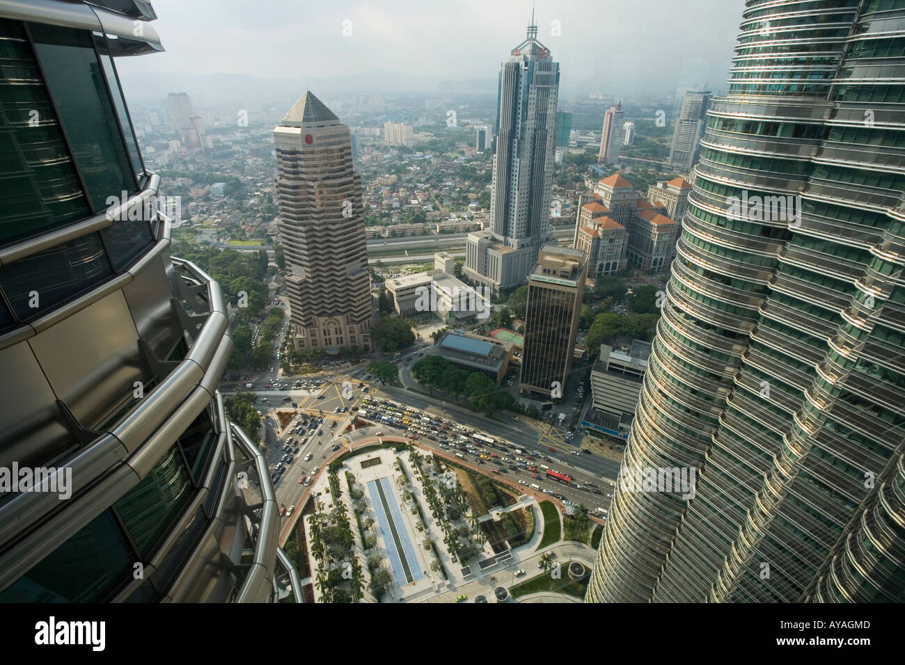 Malaysia Kuala Lumpur View skybridge viewing platform 170 metres above ...