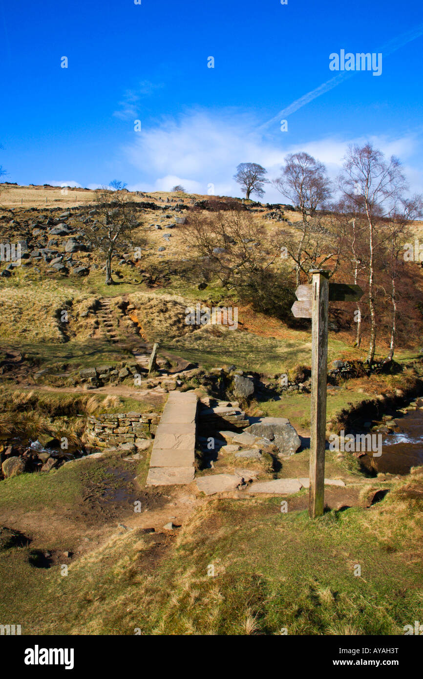 Bronte Bridge Haworth Moor West Yorkshire England Stock Photo - Alamy