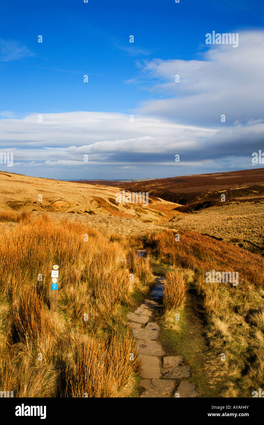 The Bronte Way Haworth Moor West Yorkshire England Stock Photo - Alamy
