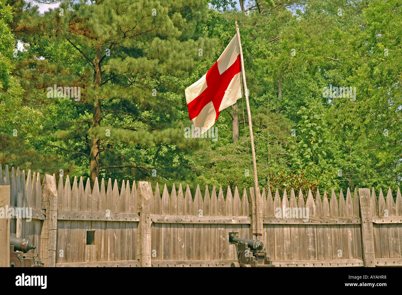 Jamestown virginia recreation historic jamestown hi-res stock ...