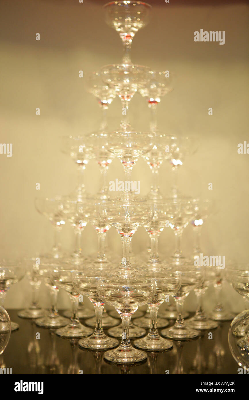 Pyramid of champagne hi-res stock photography and images - Alamy
