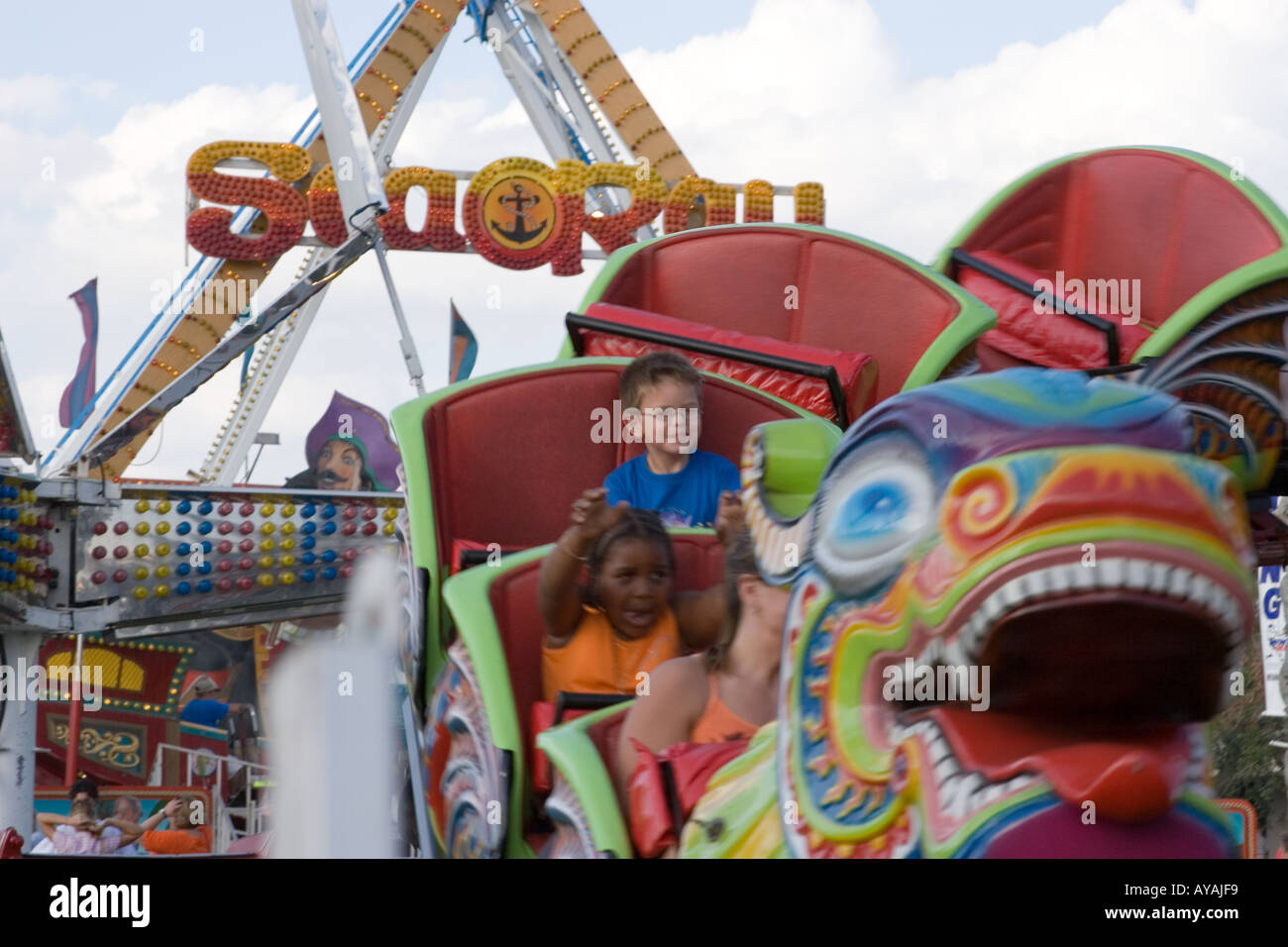 Dragon carnival ride hi-res stock photography and images - Alamy