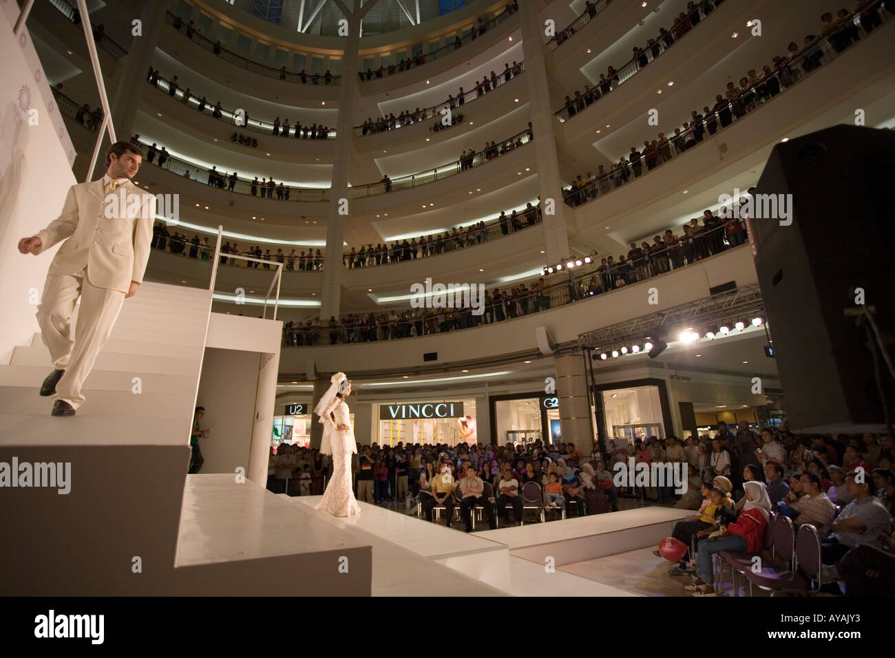 Malaysia Kuala Lumpur Euro Moda fashion show inside Suria KLCC shopping ...