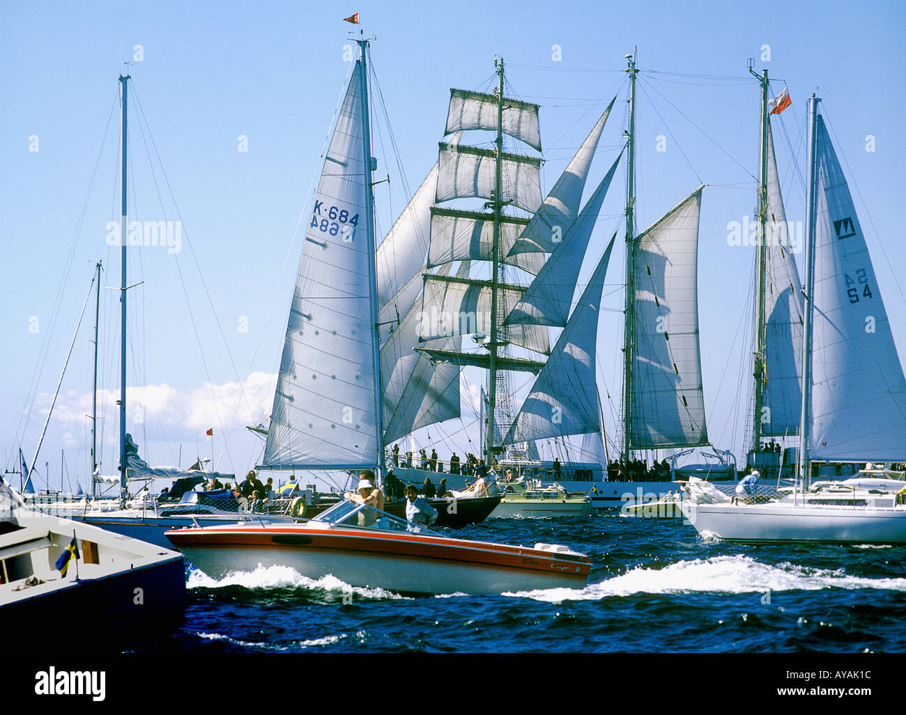 the start of the Tall Ship Race competition outside Sandhamn Stockholm ...