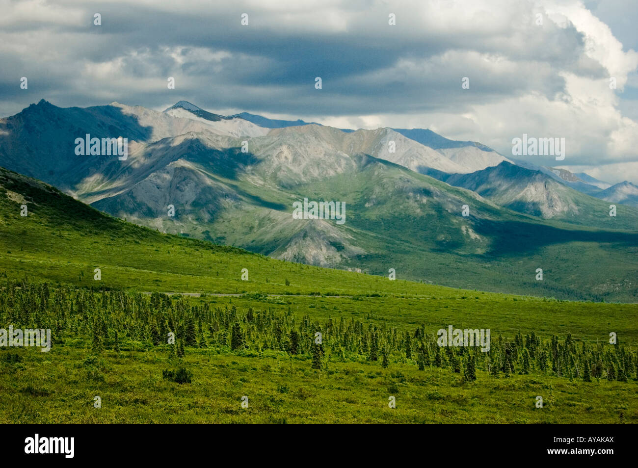 Alaska Mountain Range Stock Photo - Alamy
