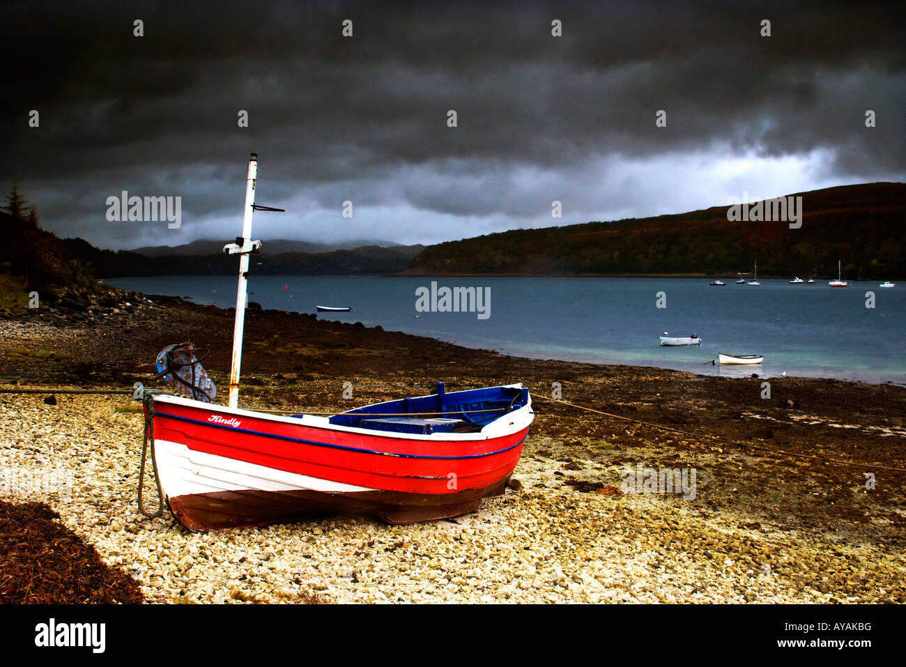Boat in Lochaline, Scotland Stock Photo - Alamy