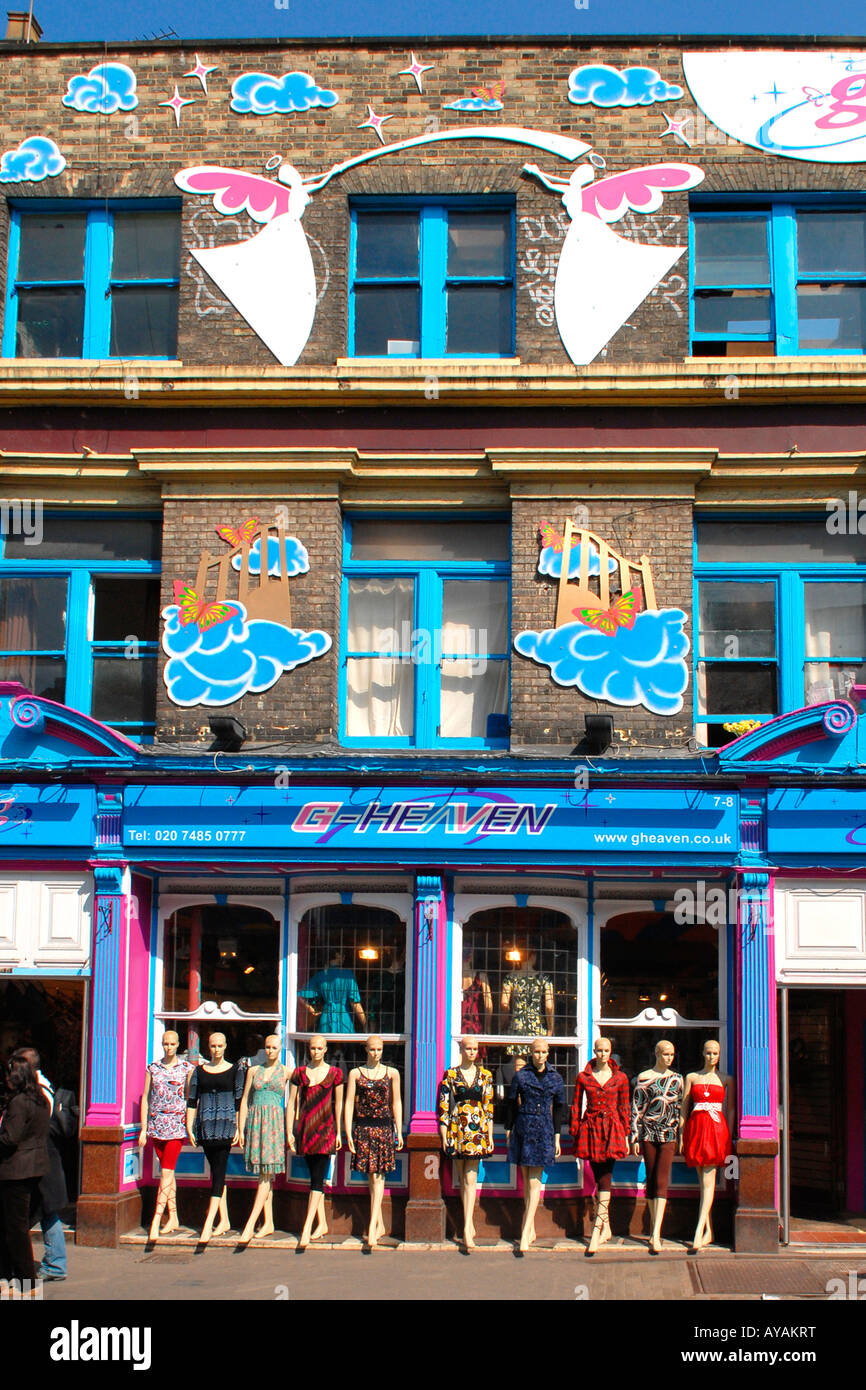 Camden town shops on high street camden london uk hi-res stock ...