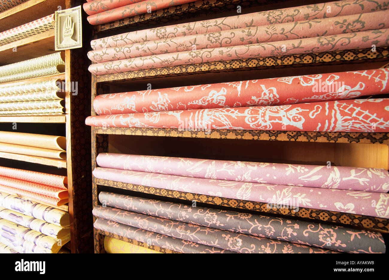 San Marco district paper shop interior hand printed Venetian paper ...