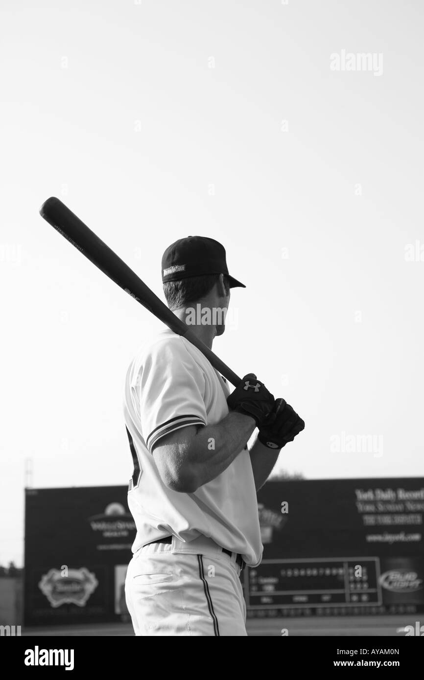 baseball player at bat Stock Photo - Alamy