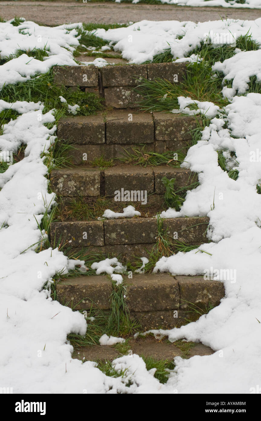 A snowy land scene (11), portrait photograph England, UK Stock Photo ...