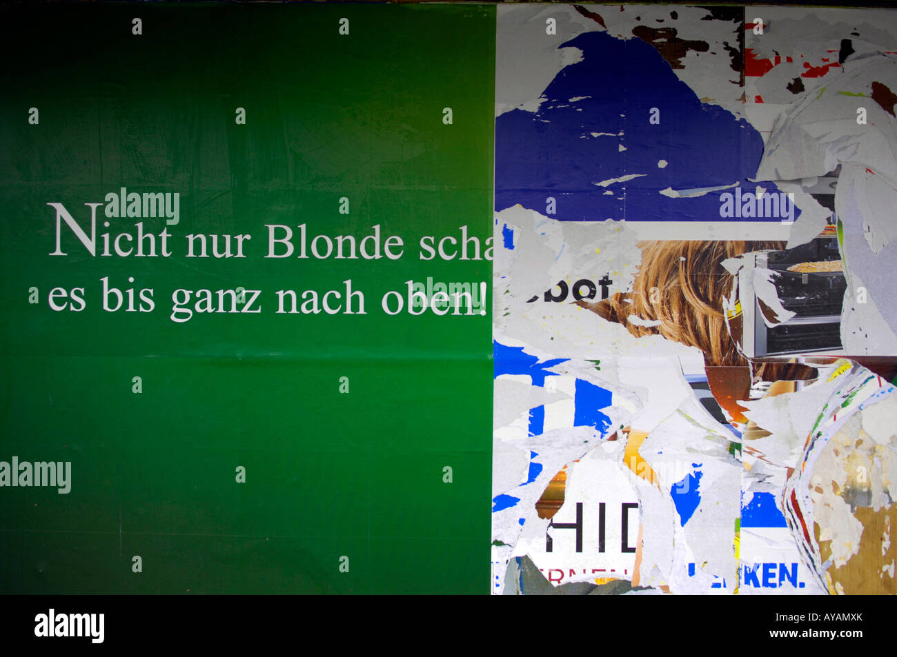 torn billboard posters advertising damage art abstract street urban ...