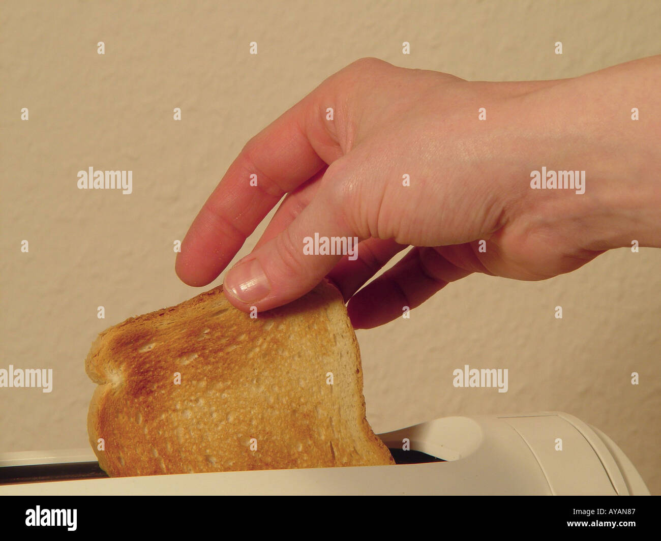 Toaster toast hands hi-res stock photography and images - Alamy