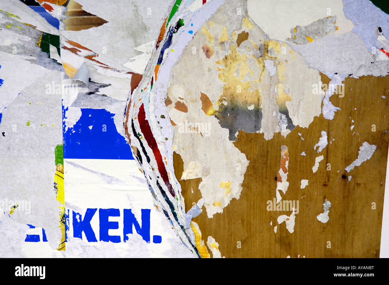 torn billboard posters advertising damage art abstract street urban ...