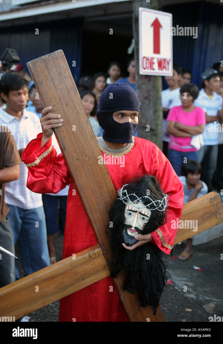 Philippines, easter procession at Moriones Festival on Good Friday ...