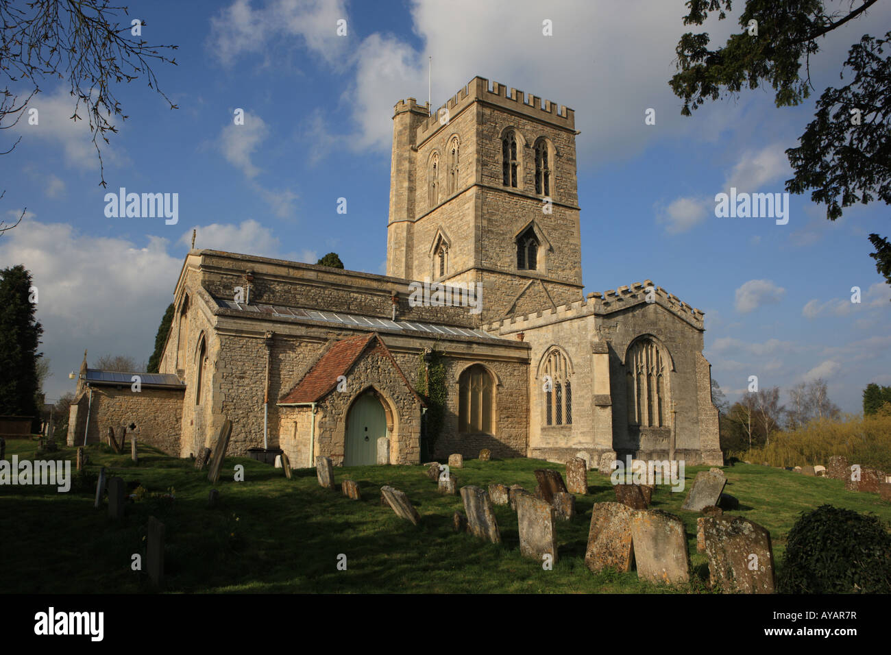 St Mary's Church in the village of Long Crendon Stock Photo - Alamy