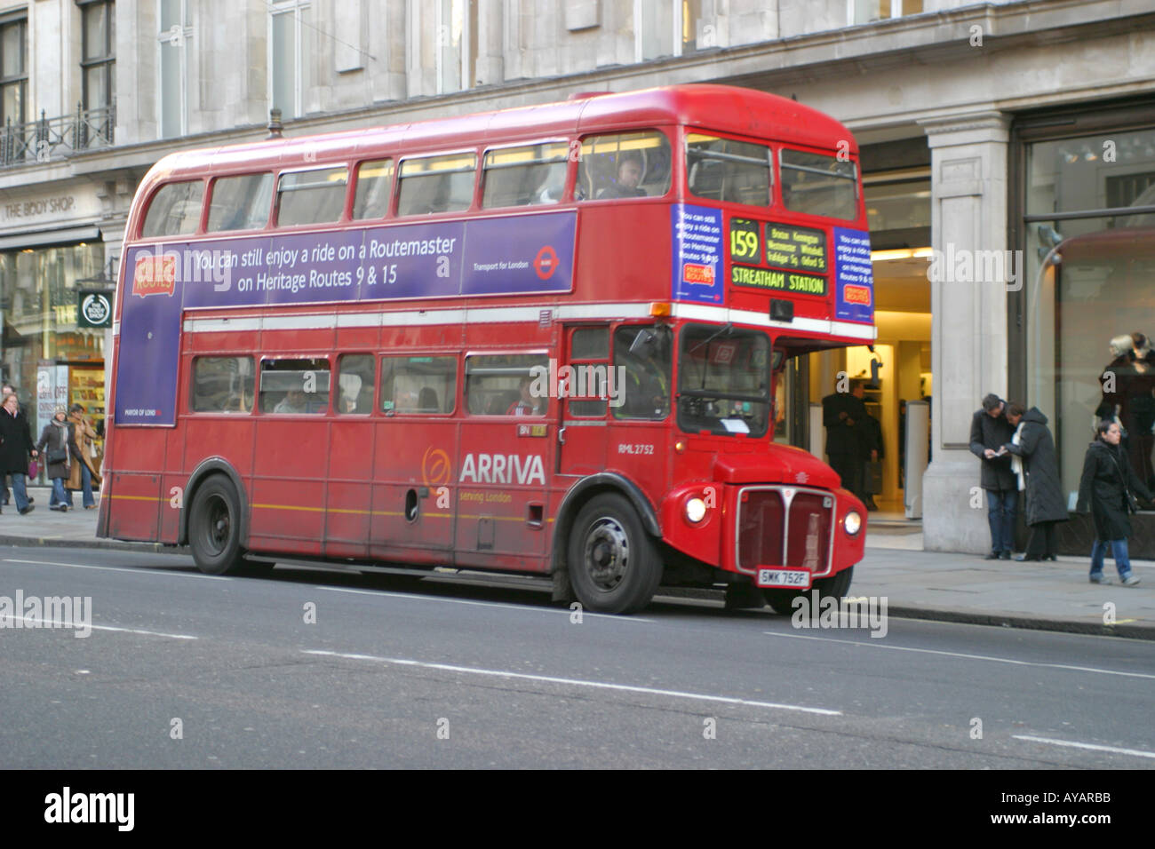 London Routemaster December 2005 Stock Photo - Alamy