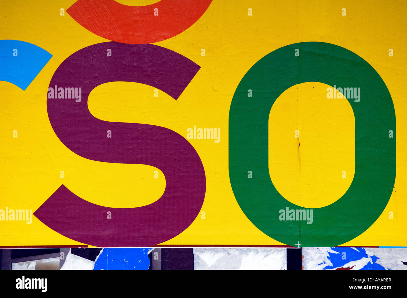 letters so colourful billboard poster detail germany advertising design ...